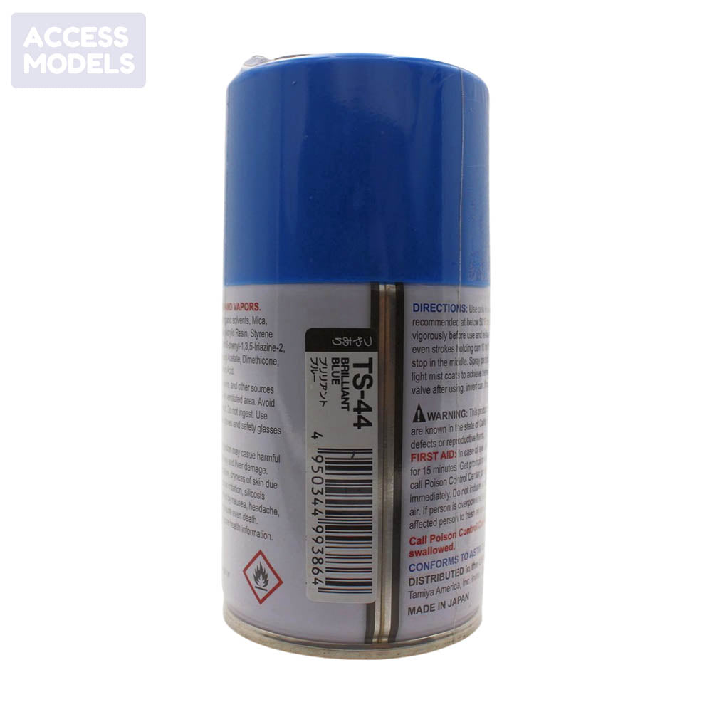 Tamiya Spray Paints 100Ml Ts44 Brilliant Blue - Access Models