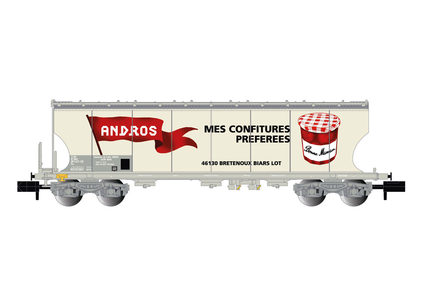 Arnold SNCF Bogie Grain Hopper Andros IV HIN6622 - Access Models