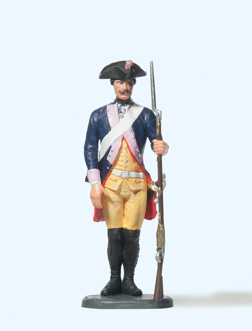 Preiser Prussian (1756) 7 Musketeer Standing Gun Lowered Figure PR5411 ...