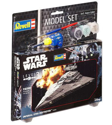 Revell Star Wars Imperial Star Destroyer Model Set (1:12300 Scale) RL6 ...