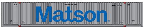 Walthers Scenemaster 53' Singamas Container - Matson WH949-8516 ...