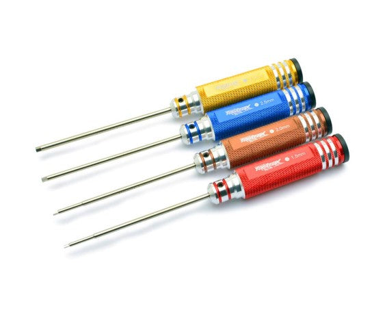 HARDENED HEX DRIVER SET 4 sizes (1.5/2.0/2.5/3.0mm) FAST617 - Access Models