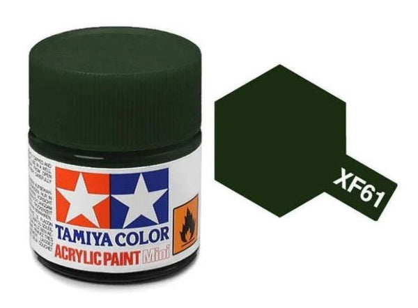 Tamiya Acrylic Paints 10Ml Xf61 Dark Green - Access Models
