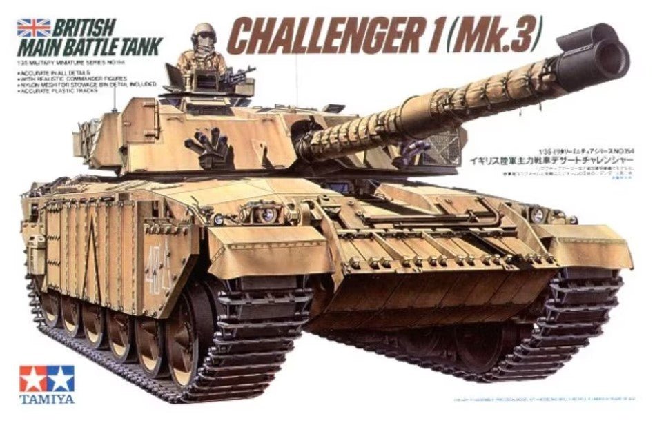 Tamiya British Mbt Challenger 1 Mk3 35154 model kit - Access Models